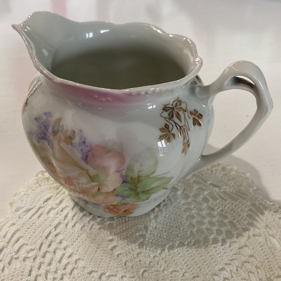Dining | Vintage Bavaria Gilded Floral Small Pitcher | Poshmark
